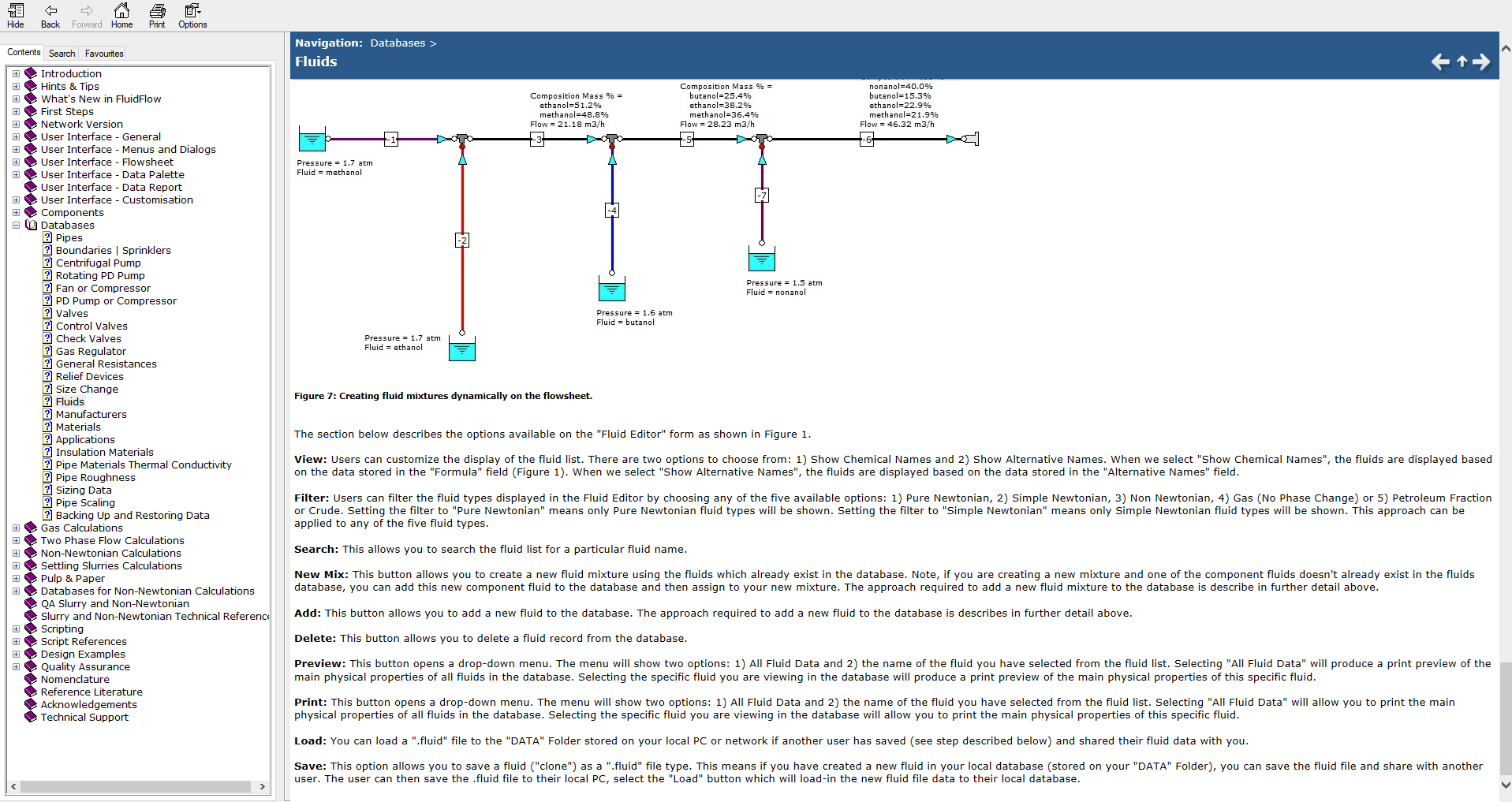 Database - LOAD or SAVE fluids